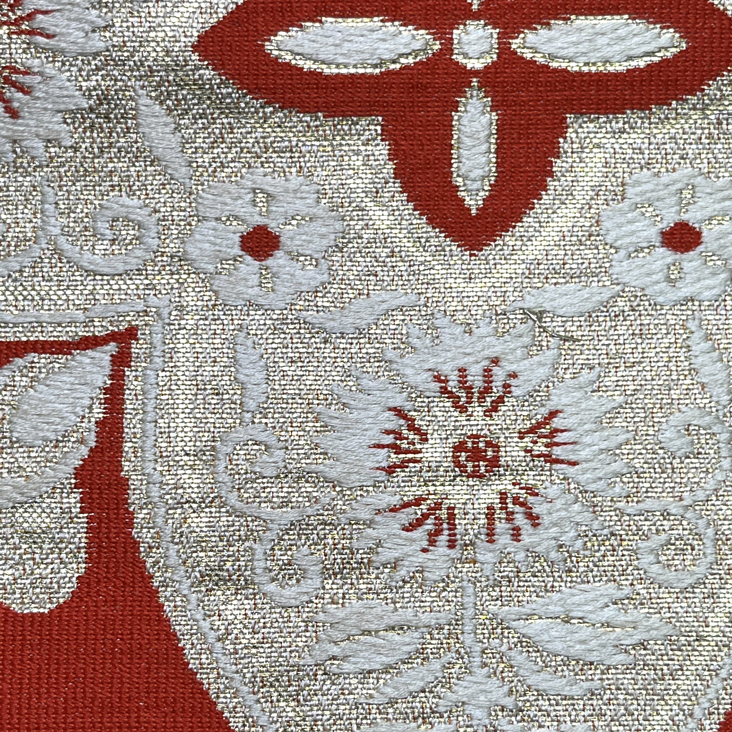 "Floral Compass" Fukuro Obi – Kyoto Kimono