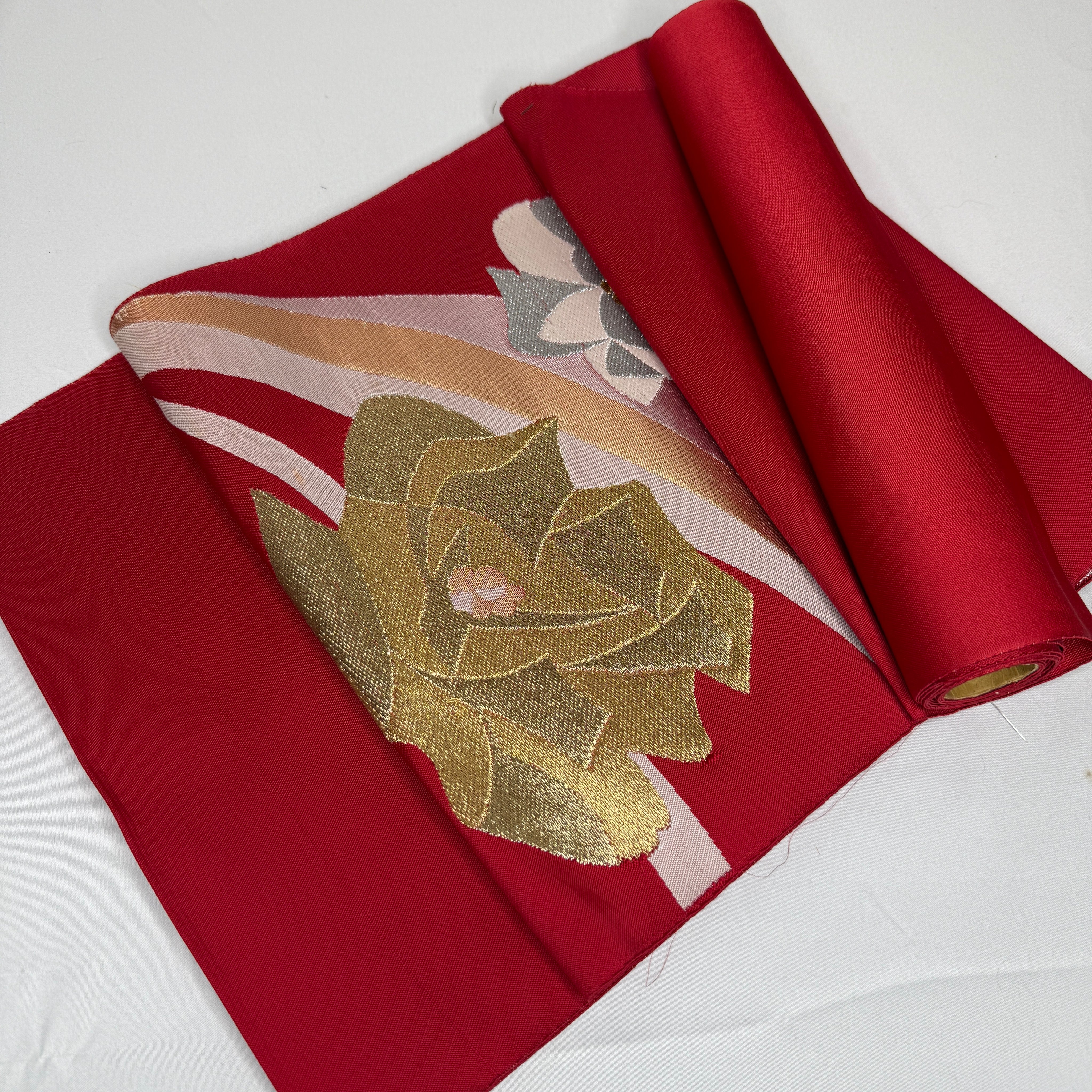 "Winter Roses" Vintage Obi BOLT – Kyoto Kimono